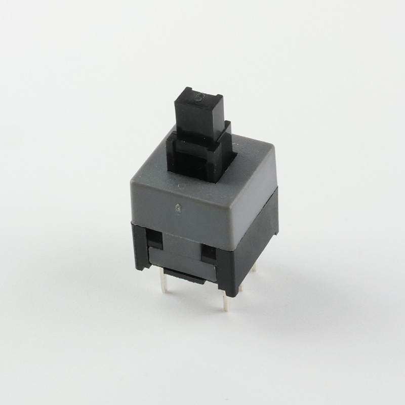 DPDT Self-Locking Push Button Switch, 6 Pin Push Button Switches - KHAN ELECTRONIC